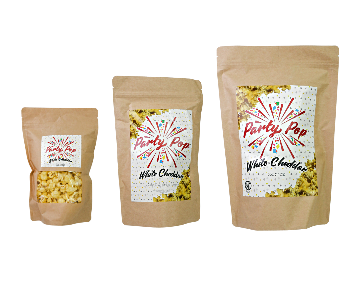 Partypop White Cheddar – Partypoppopcorn.com